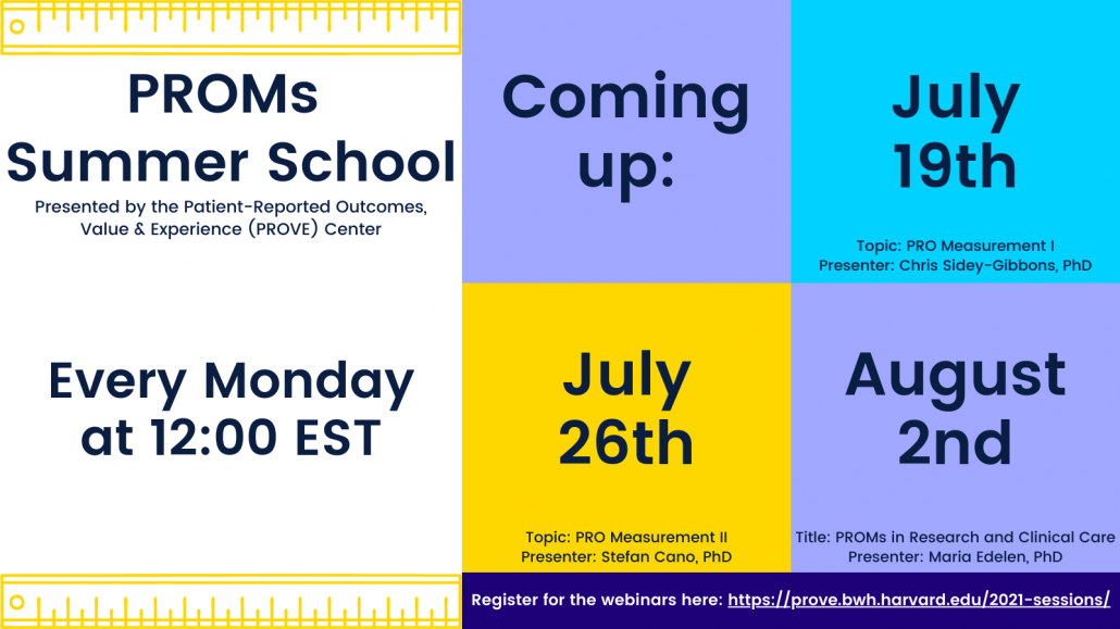 PROMs Summer School 2021 | Q-Portfolio
